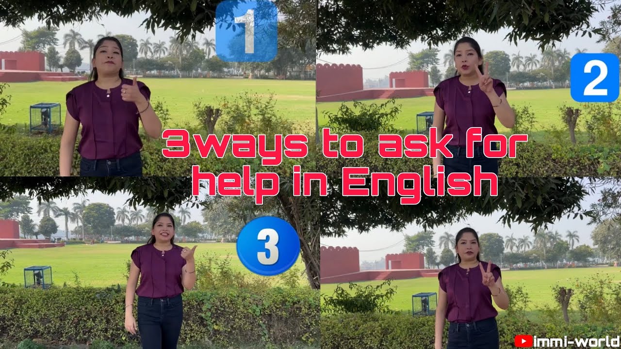 3 easy ways to ask for help in English - YouTube