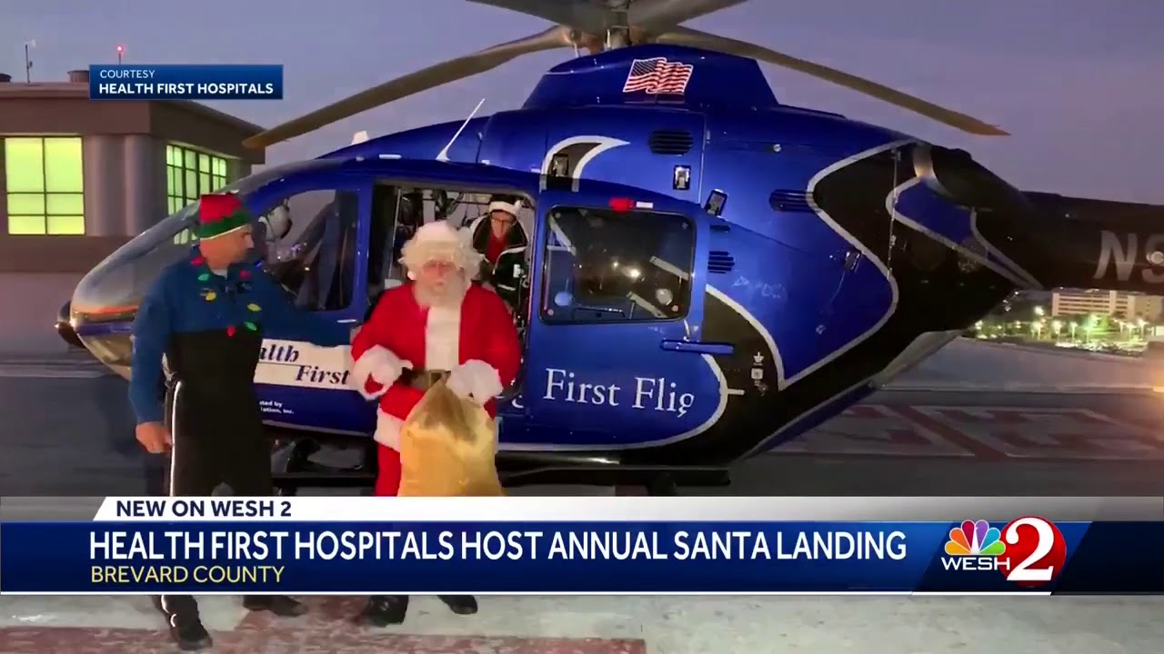 Health First Hospitals Host Annual Tree-lighting and Santa Landing on ...
