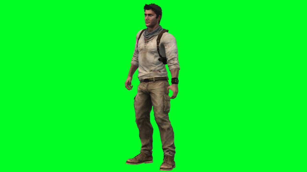nathan drake idle animated right Uncharted chroma - YouTube