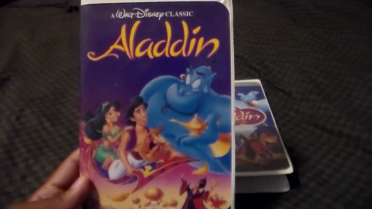 Two Different Versions Of Walt Disney Aladdin VHS - YouTube