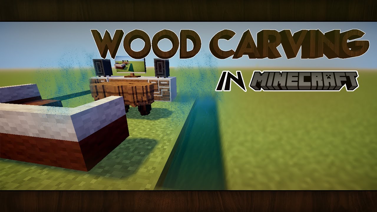 DETAILED Wood Carving in Minecraft! | Chisel & Bits - YouTube