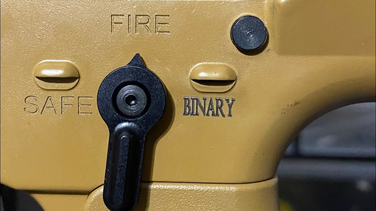 Test fire Binary trigger, Full auto at the end - YouTube