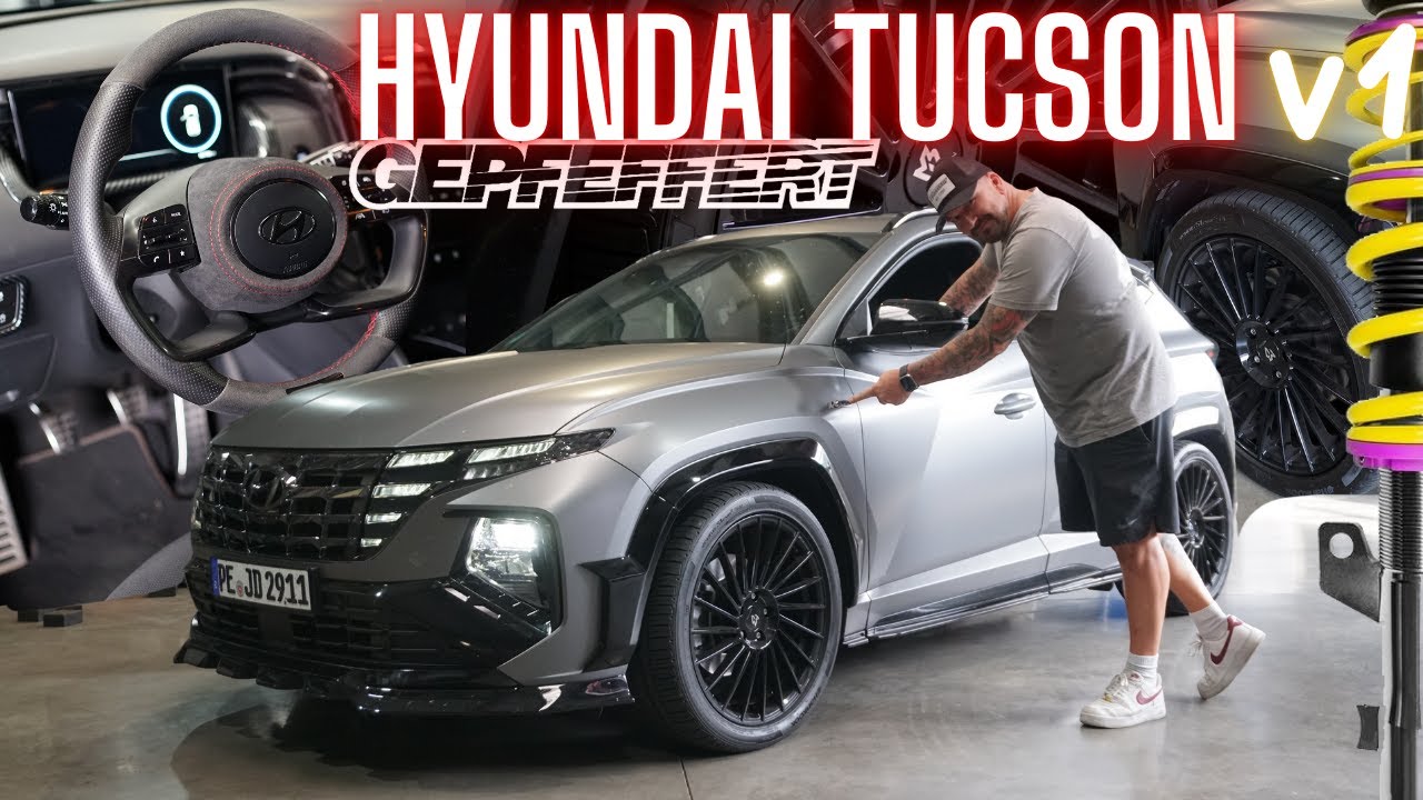 Hyundai Tucson NX4 mit gepfeffert V1 und Prior Widebody-Kit - YouTube