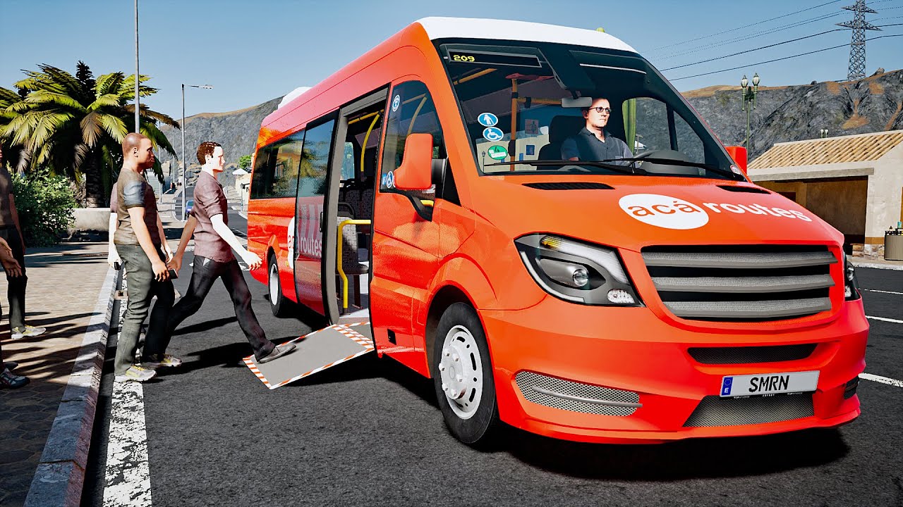 Mercedes-Benz SPRINTER ! ! ! Tourist Bus Simulator ! DLC W906 Gameplay ...