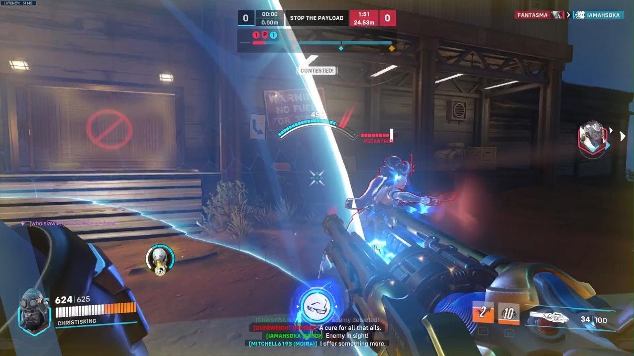 Overwatch 2 winton helps enemy tank learn to fly - YouTube