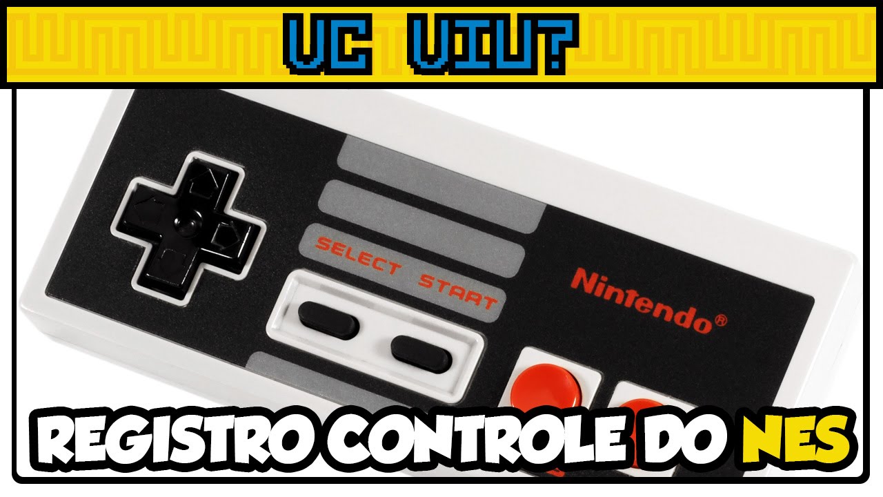 Nintendo Registra Controle do NES - VC VIU? - YouTube