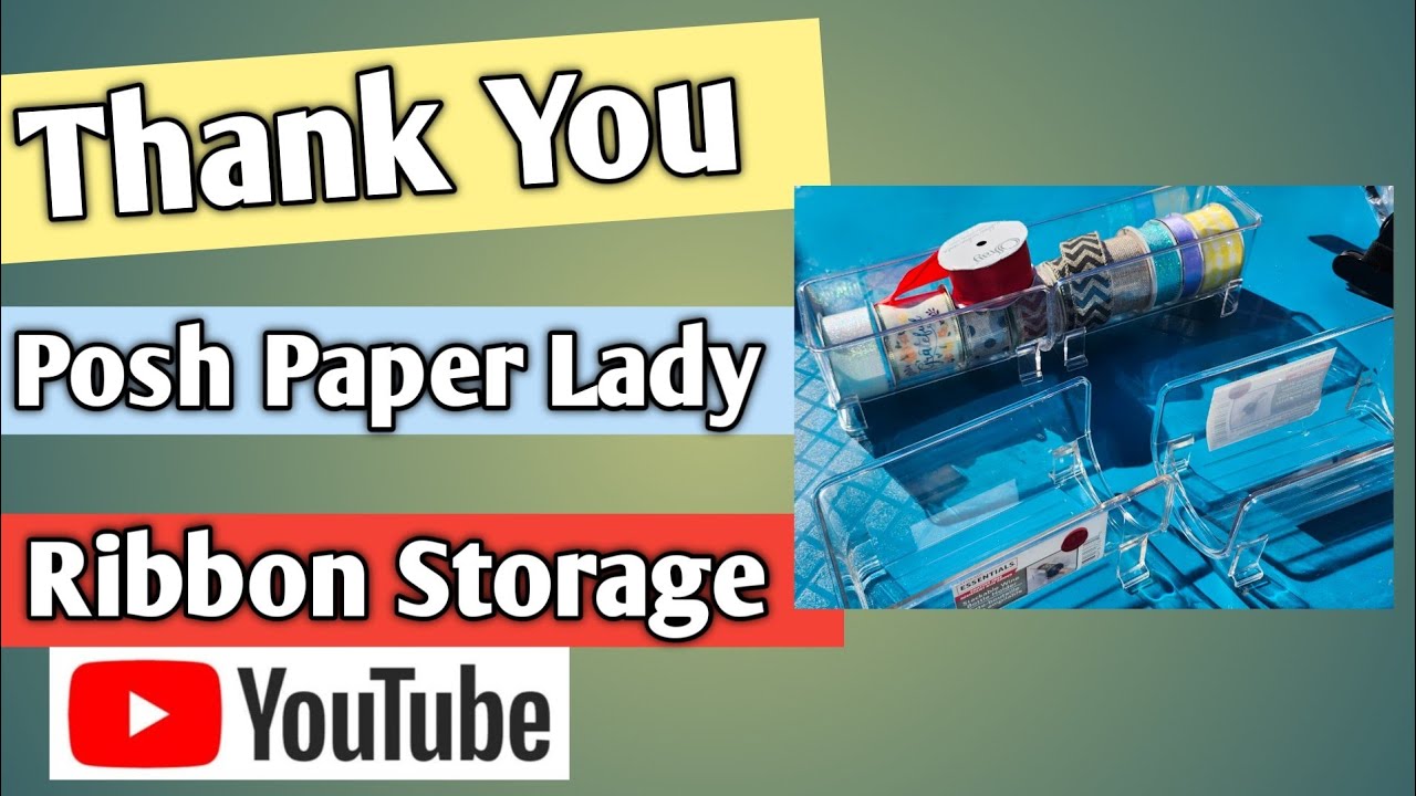 PoshPaper Lady Dollar Tree Ribbon Container - YouTube
