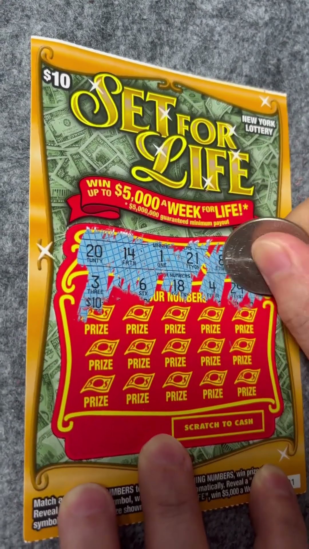 Set For Life win up to 5,000 A Week For Life - YouTube