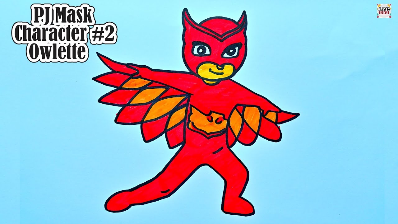 How to draw Owlette from PJ Mask | Easy drawing - YouTube