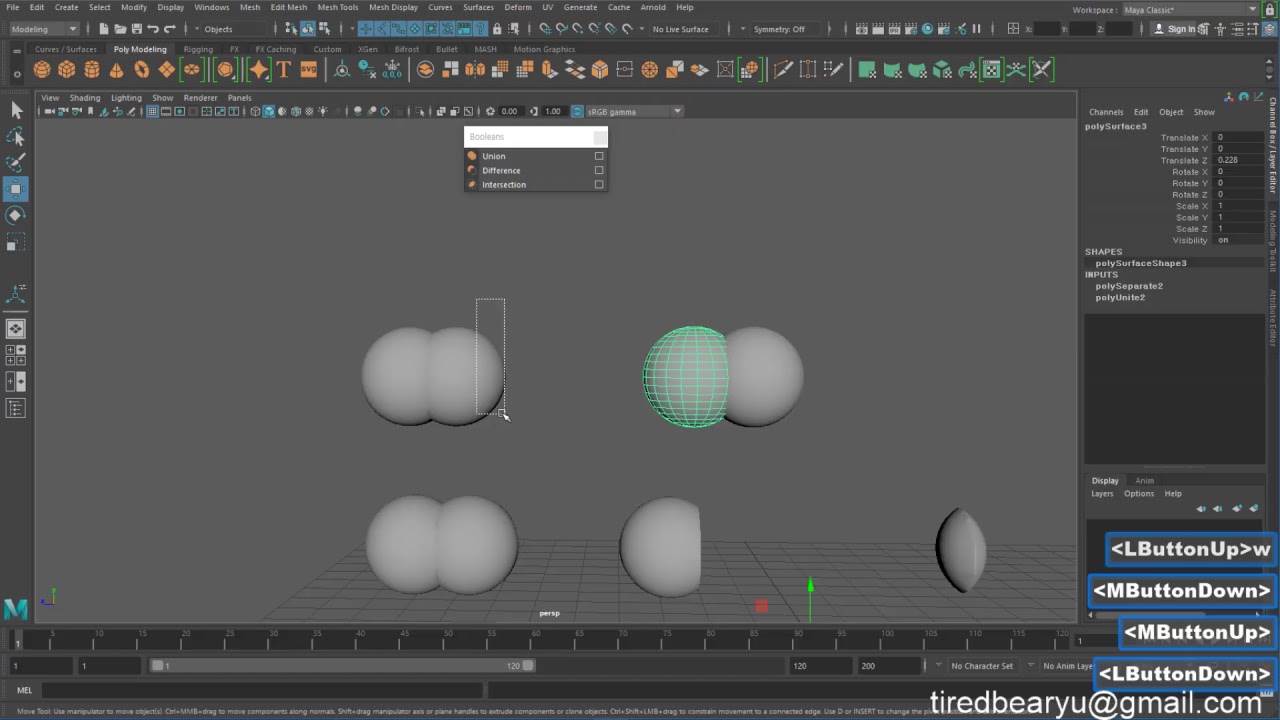 Maya Menu Mesh/Combine - YouTube