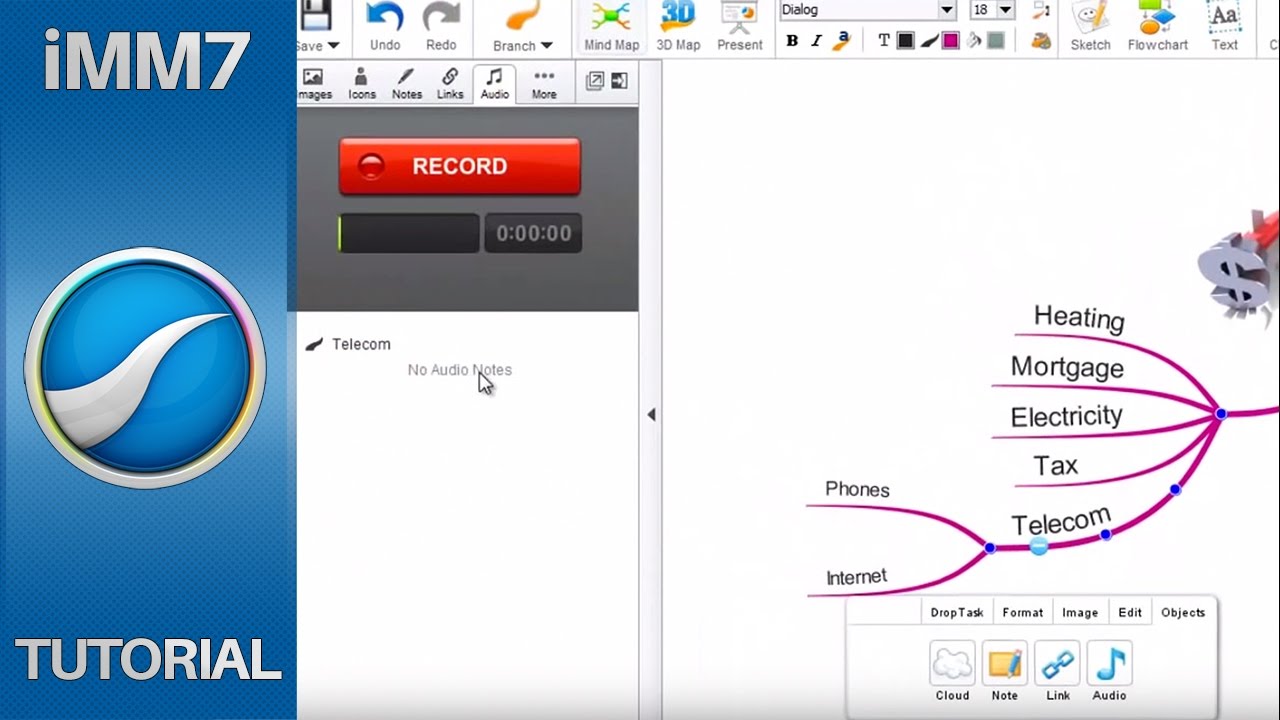 Inserting Audio Notes - iMindMap 7 - YouTube
