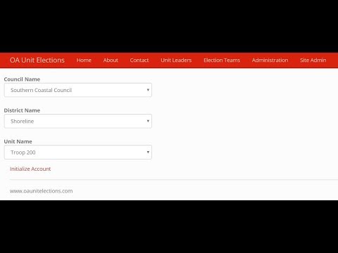 OA Unit Elections - Election Teams - Scheduling and Managing Elections ...