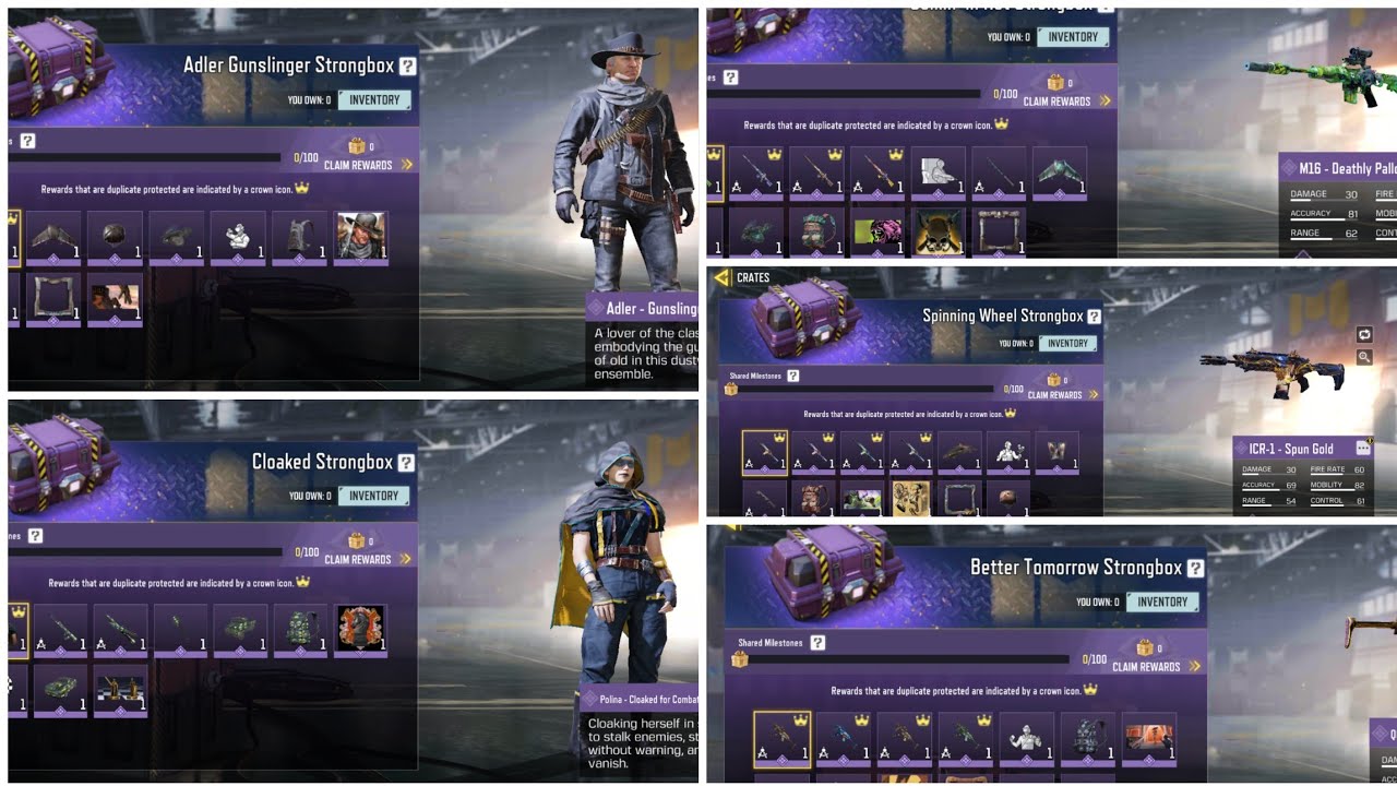 Showcasing All The Items in 5 Strongboxes From new Daily Strongbox ...