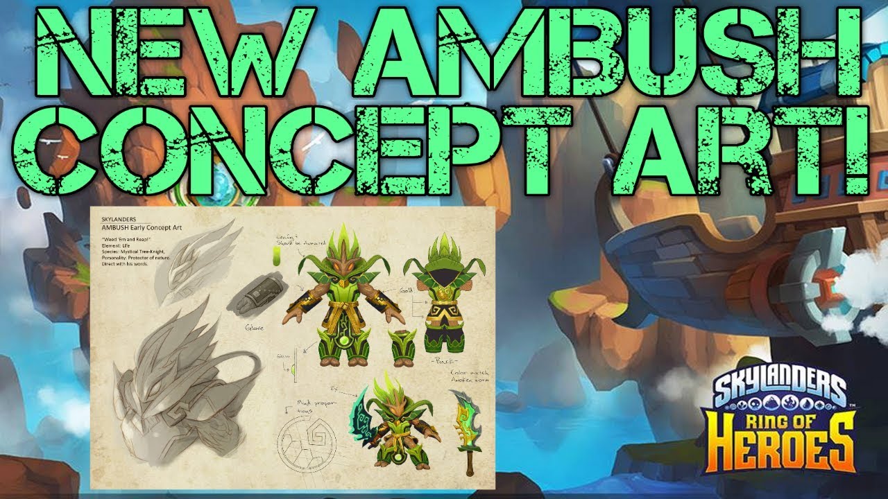 Skylanders Ring of Heroes: Ambush Concept Art! - YouTube
