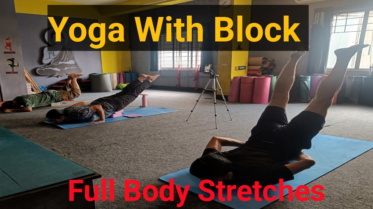 Yoga With Block | Full Body Stretching | Yoga With Gaurav Saini | Brick ...