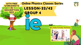 Phonics Lesson 22/ Long Vowel ie/ Jolly Phonics Classes | Doovi