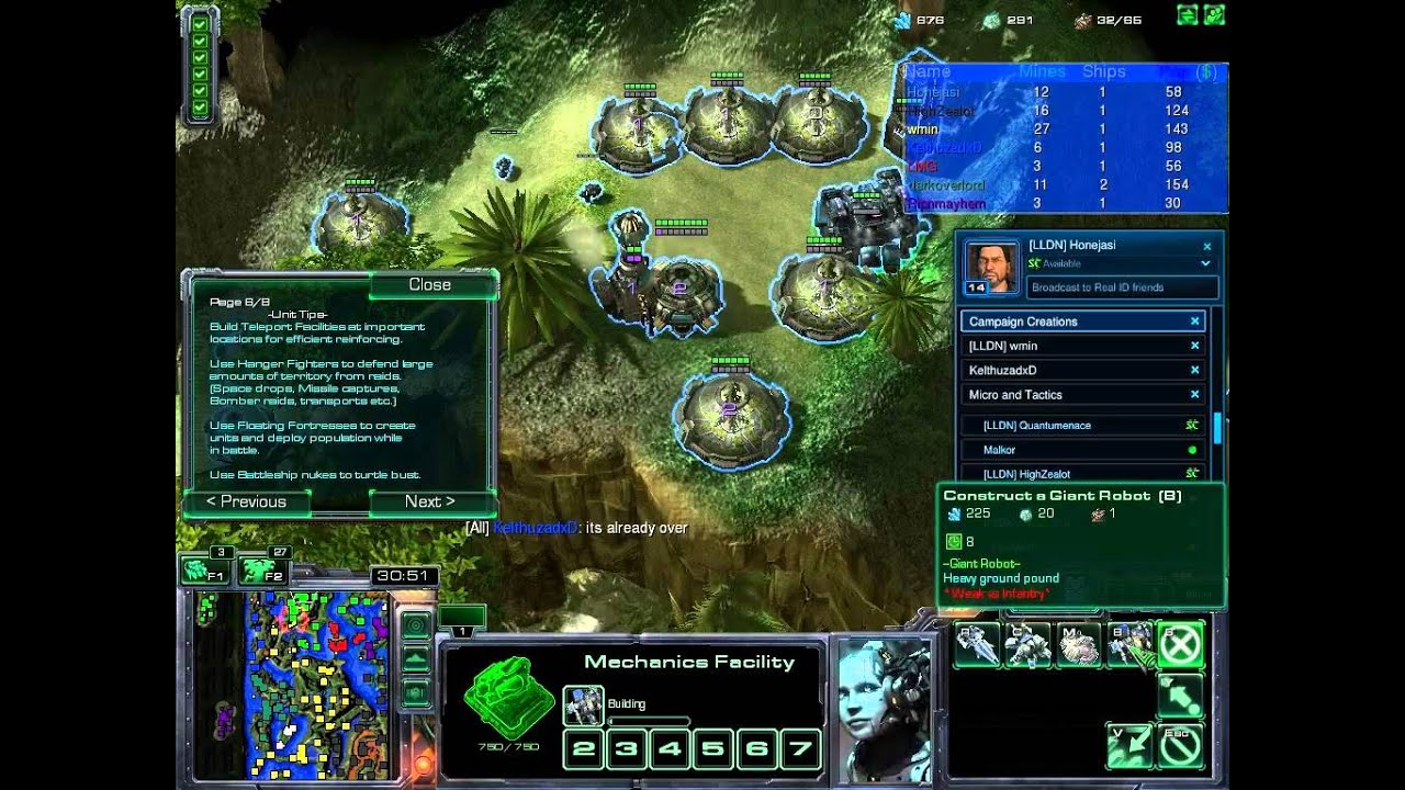 SC2 FFS Event188 Game 1 (Art of Command) - YouTube
