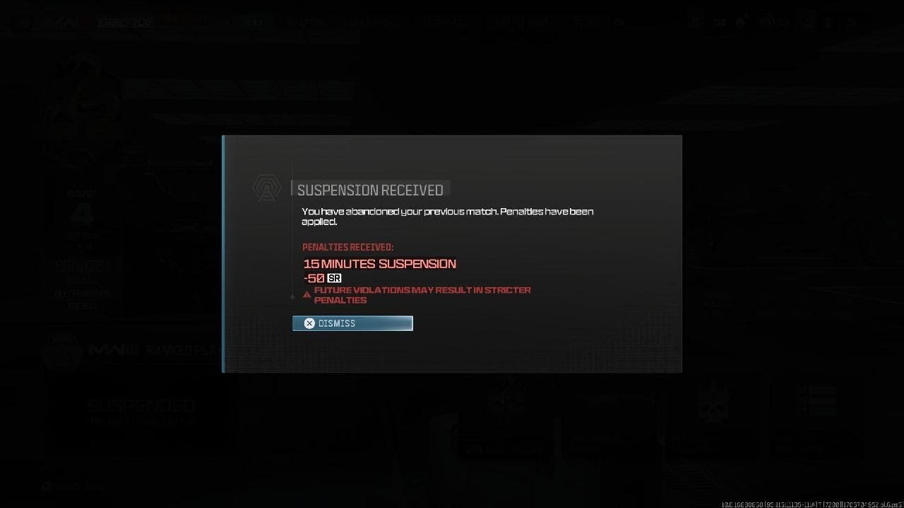 Call of Duty Ranked suspension - YouTube