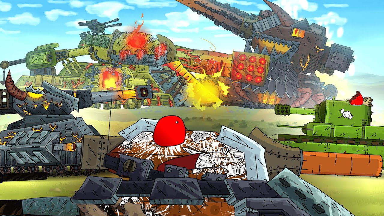 THE BIG STORY OF THE IRON MONSTERS - Cartoons about tanks - YouTube