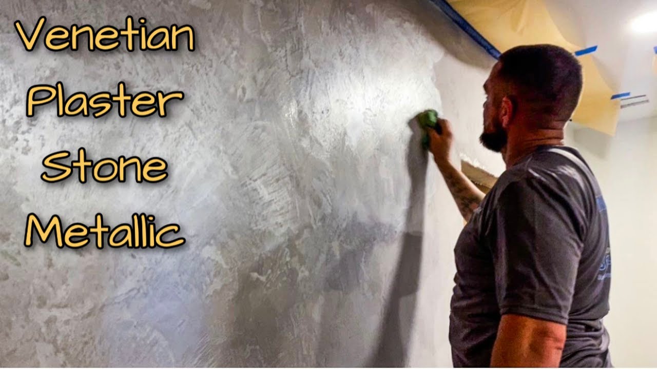 Venetian Plaster Metallic Accent Wall - YouTube