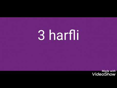 3 harfli...