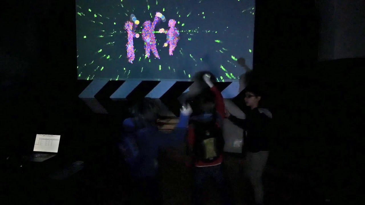 La Tabacalera Madrid - instalación interactiva con kinect + processing - YouTube