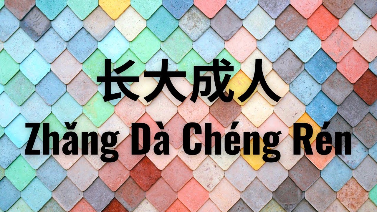 Zhang Da Cheng Ren 长大成人 – 小阿七 (原唱 ：范茹) 【动态歌词 Pinyin Lyrics】 - YouTube