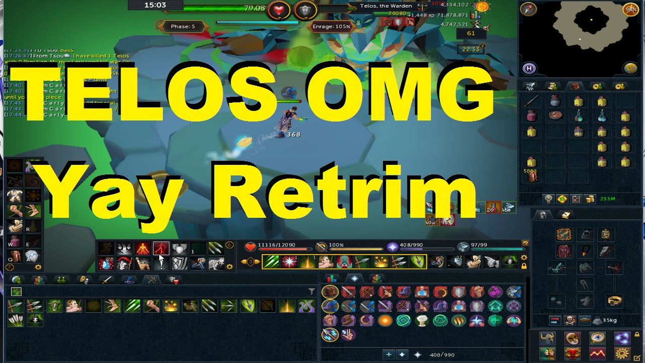 Runescape Telos Successful Phase 5 With Range - YouTube