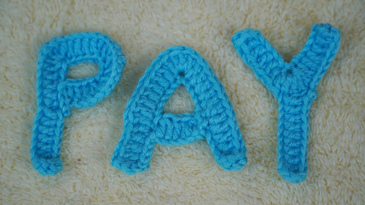 How To Crochet English alphabet, Crochet Letter P - YouTube
