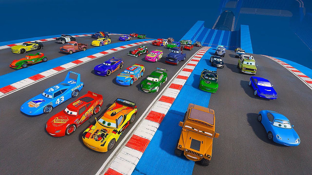 Race Random Pixar Cars McQueen & Friends The King Sally Miguel Camino ...