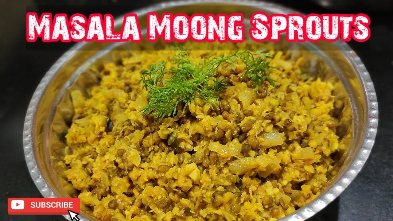 Masala Moong Sprouts Recipe | Easy moong recipe - YouTube