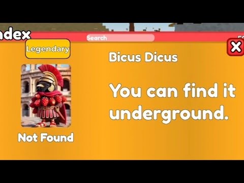 Guide How to Get BICUS DICUS on Roblox Find The Italian Brainrot! - YouTube