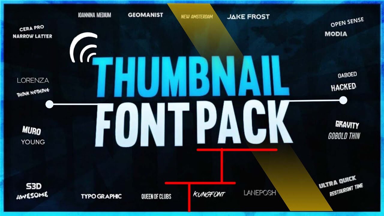 500+ Thumbnail Font Pack || Thumbnail font pack for GFX || Free Font ...