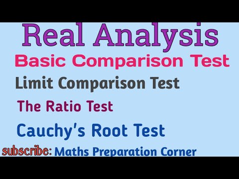 Basic Comparison and Limit Comparison Test. Ratio Test and Cauchy's ...