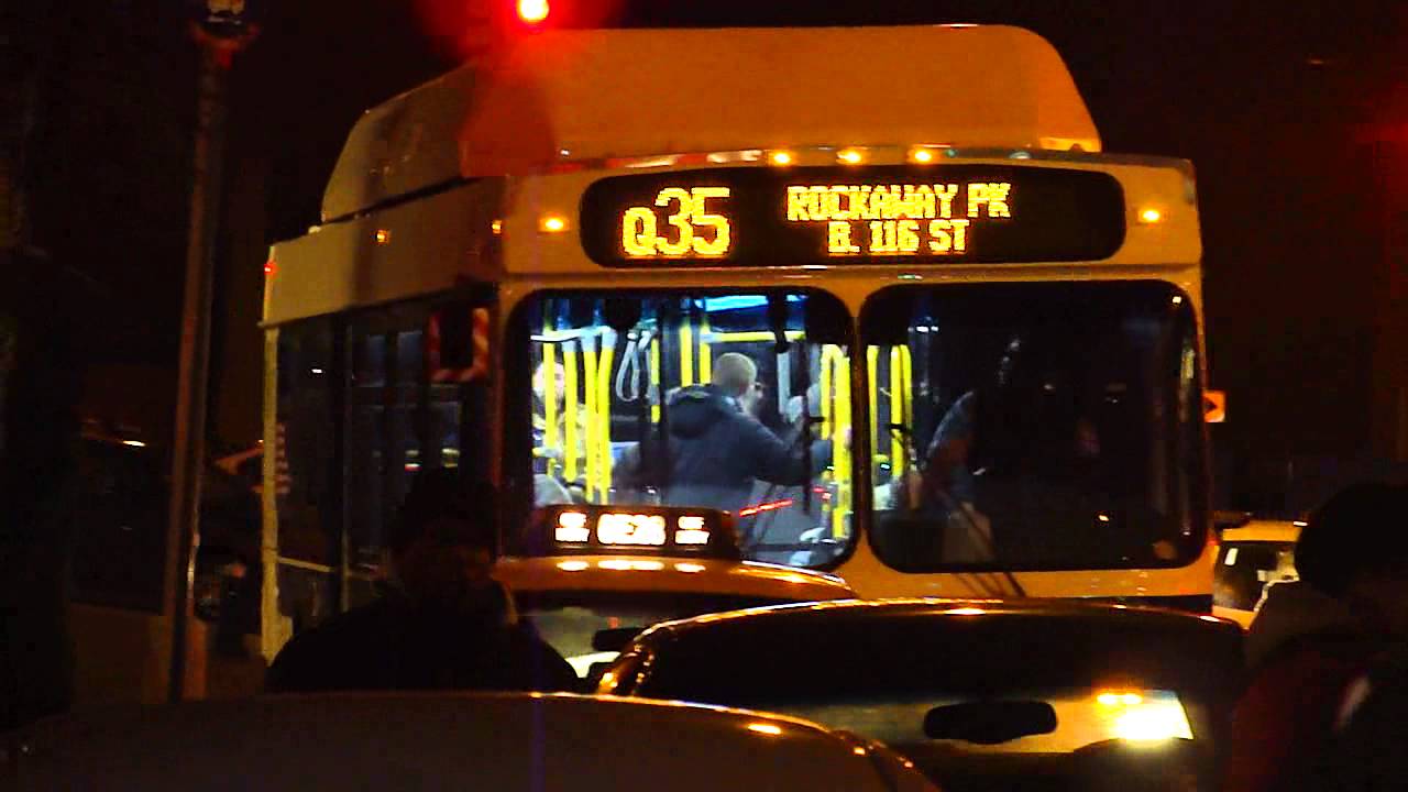 MTA Bus: 2011 New Flyer C40LF Q35 Bus #492 at Flatbush Ave-Ave H - YouTube