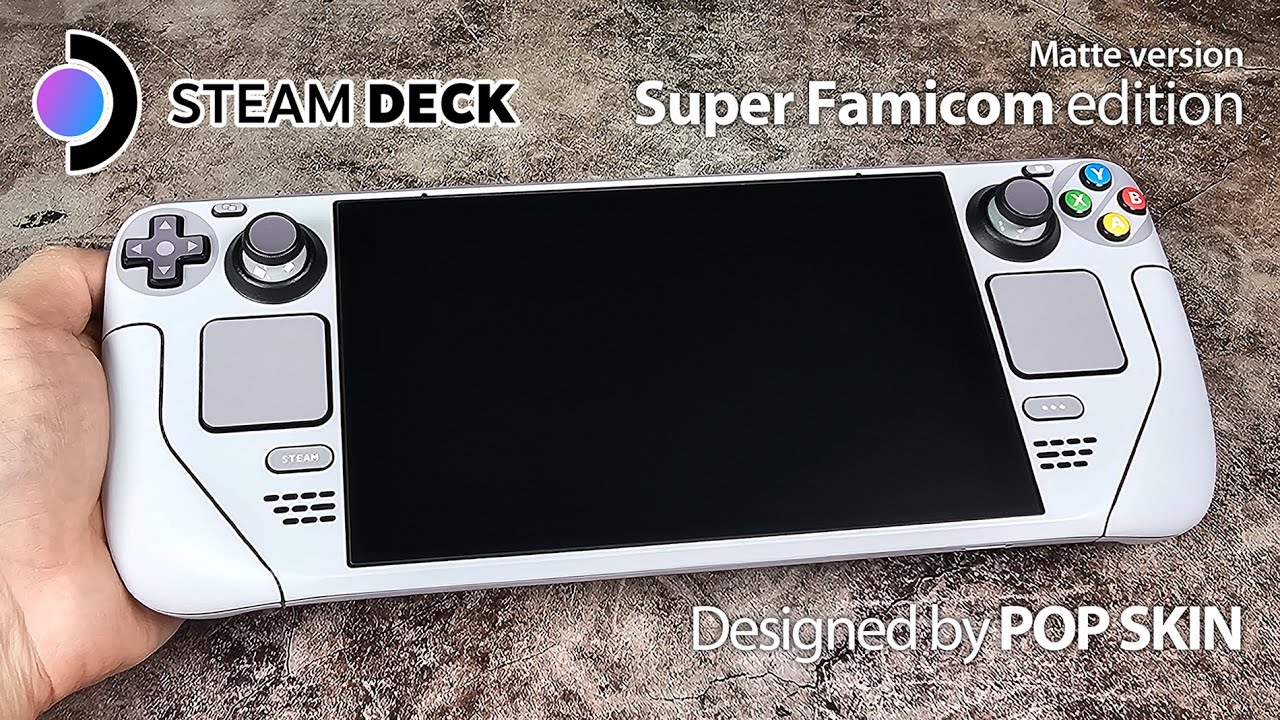Steam Deck Super Famicom Edition POP SKIN (Matte version) - YouTube