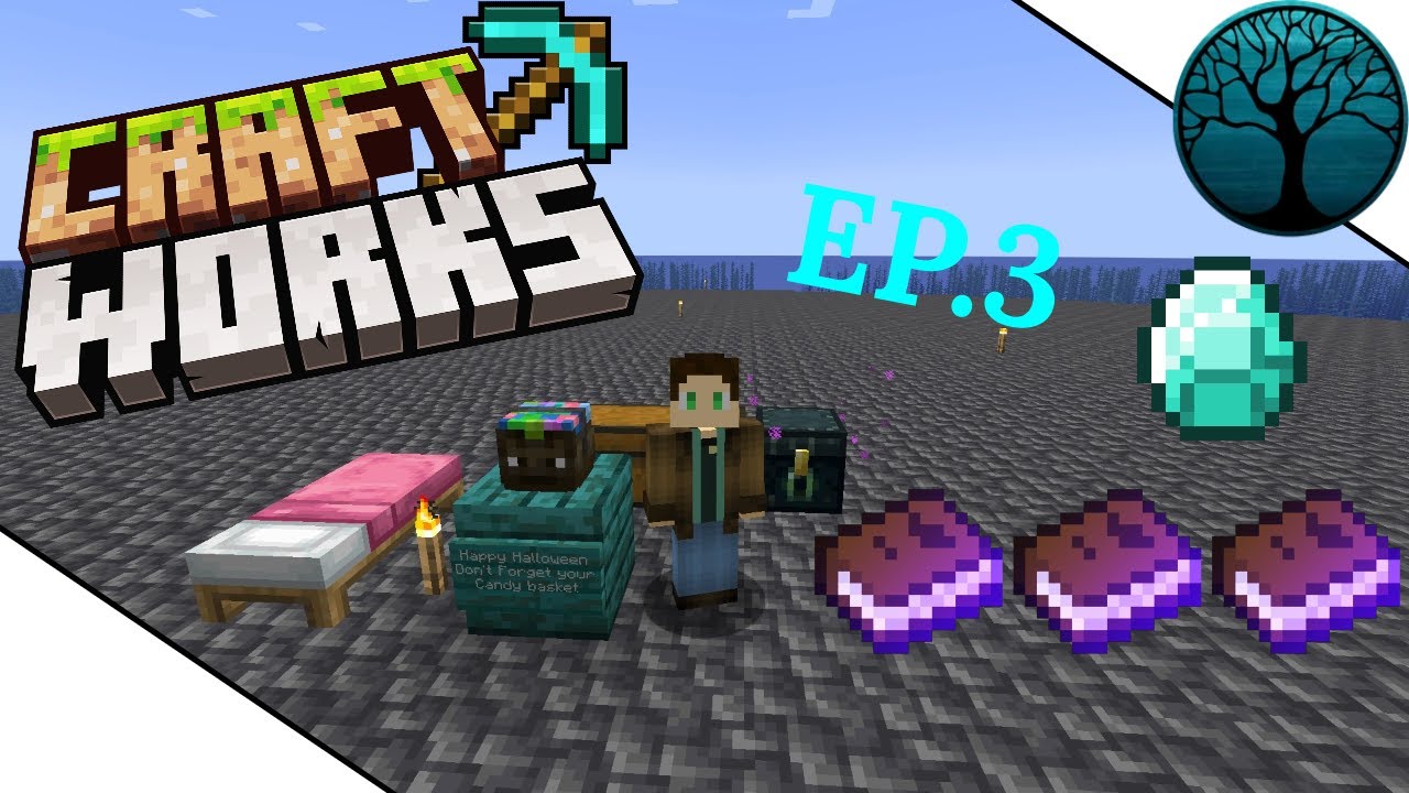 CraftWorks SMP Ep03 - The Best Diamond Tools With The Best Enchants : A ...