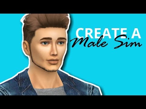 Create a Male Sim (Sim Masculino) - The Sims 4 - YouTube
