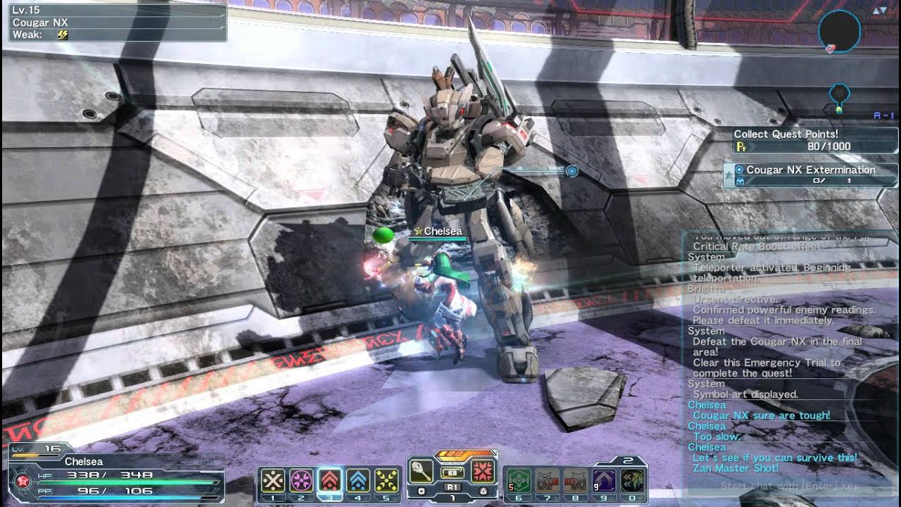 PSO2 - Trying out Techer - YouTube