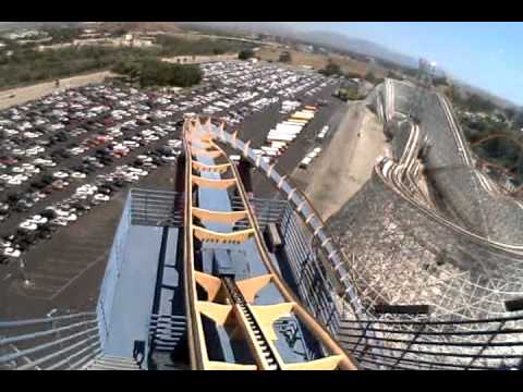 Scream Ride POV Front Seat - 6 Flags Magic Mountain California - YouTube