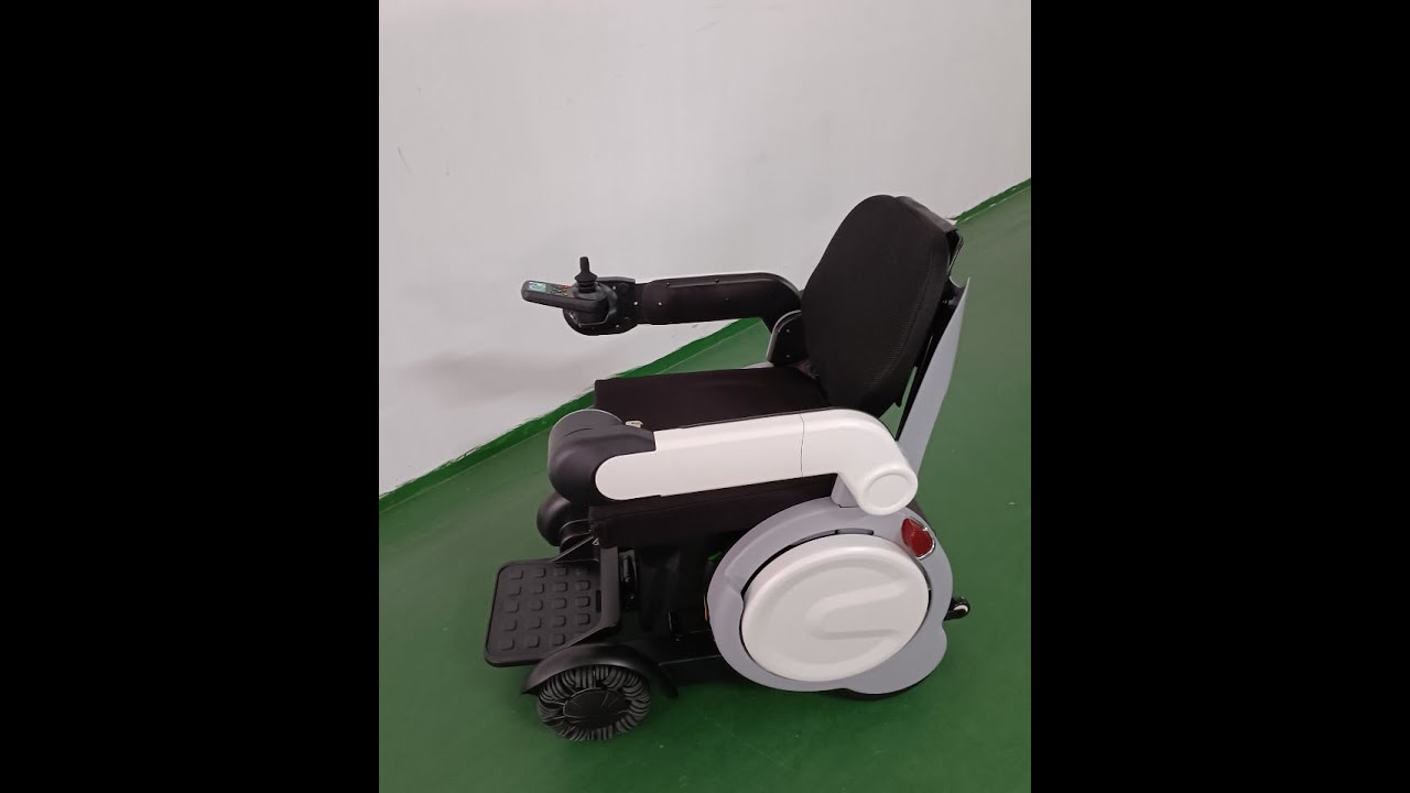 economic wheelchair remote control power chair - YouTube