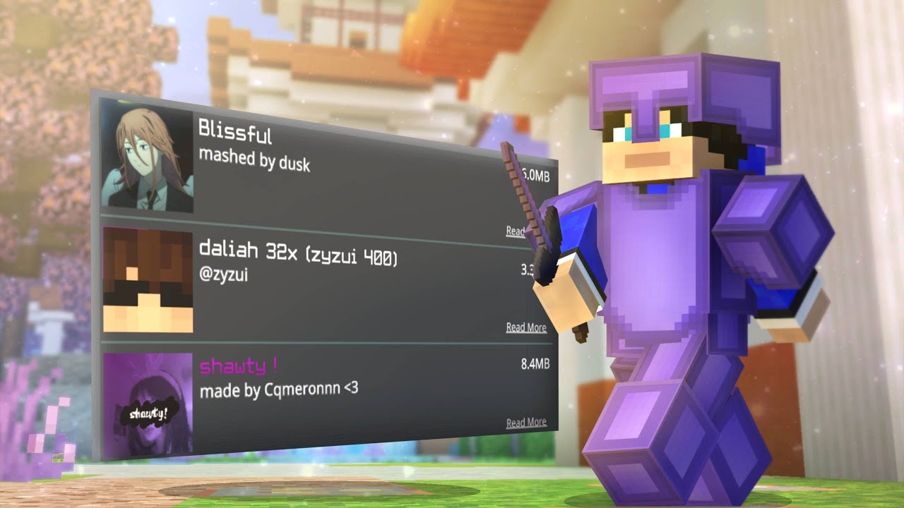 CLEANEST Minecraft Pack Folder [5 Packs] 200 Subs Special... - YouTube