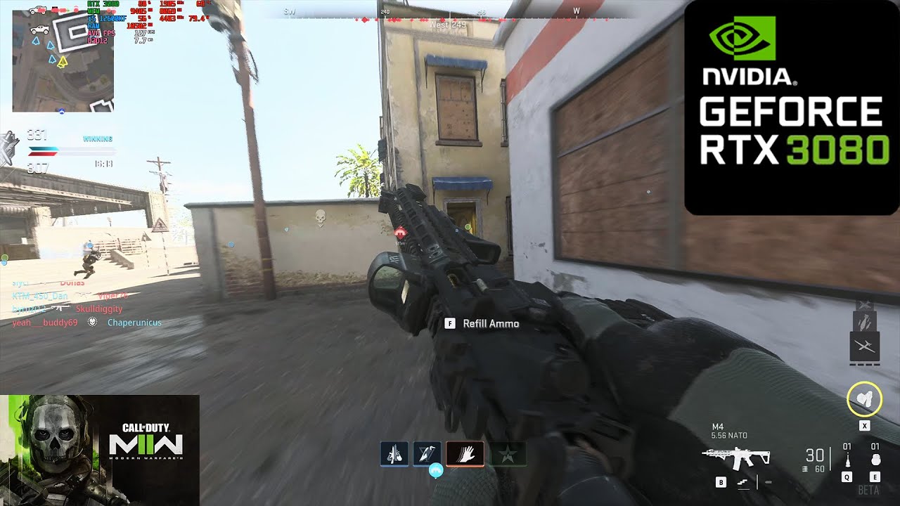 Call of Duty : MW2 (2022) - M4 Gun Play | RTX 3080 10GB - 2K HDR ...