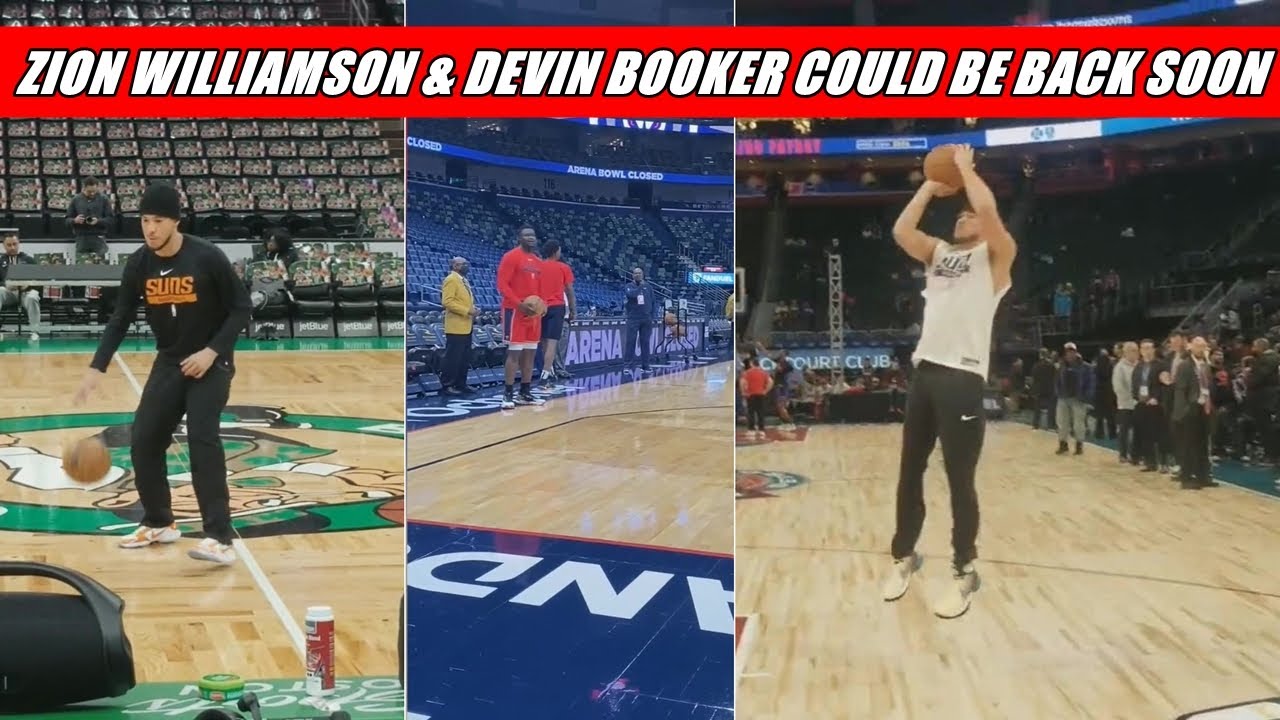 Zion Williamson And Devin Booker INTENSE PRACTICE & Workout As They Get ...