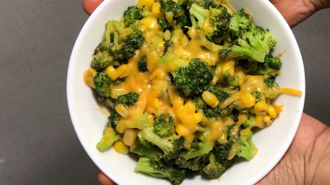 Cheesy Broccoli with Corn - YouTube