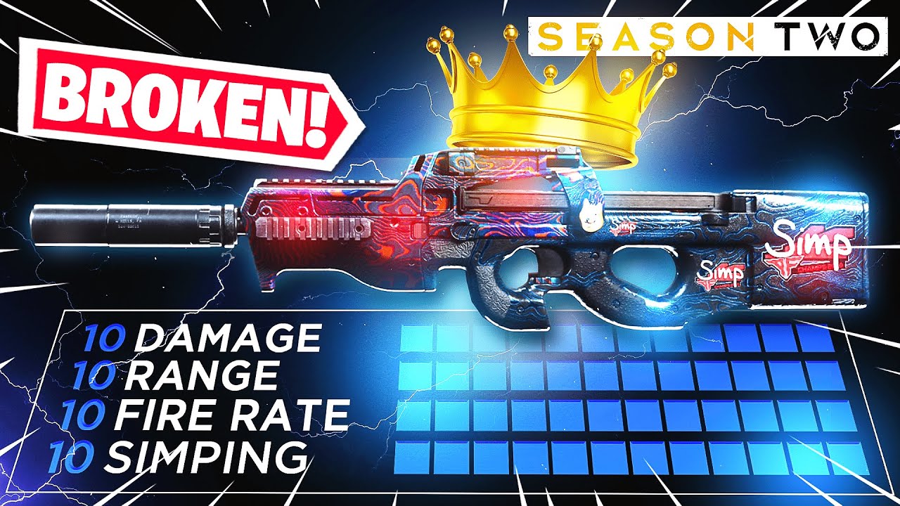 NEW P90 META WARZONE SEASON 2 2021... UNSTOPPABLE 💪🏼 P90 BEST CLASS ...