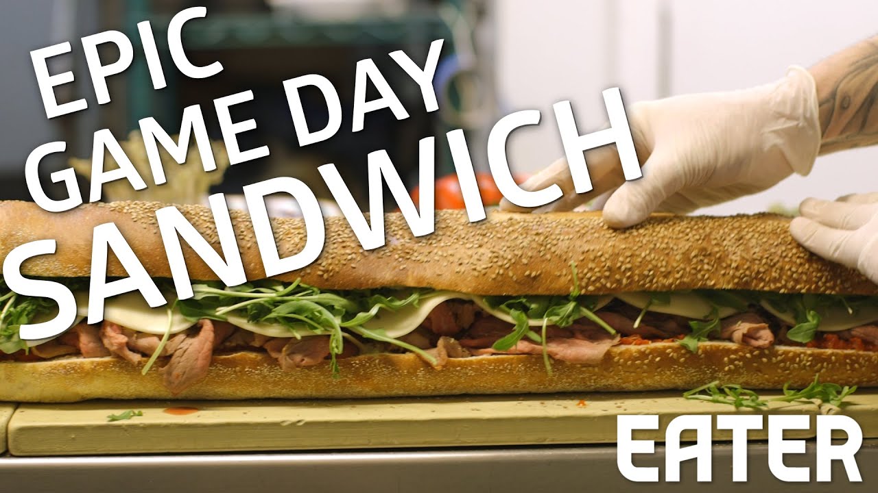 What A Gourmet 3 Foot Sandwich Looks Like - YouTube