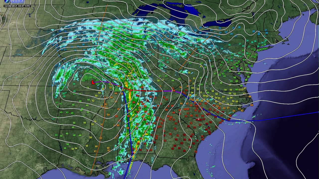 WSV3 Weather Animation on December 28, 2015 - YouTube