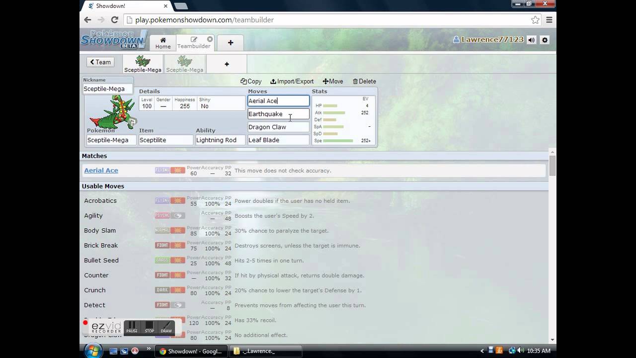 Pokemon ORAS - MEGA SCEPTILE MOVESET - YouTube