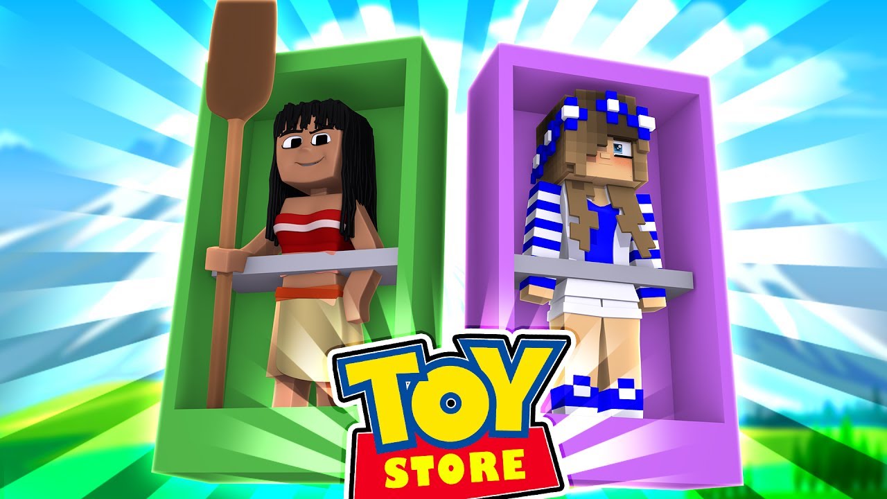 Minecraft TOYSTORE: MOANA AND MAUI FLOOD THE TOYSTORE!! w/Little Carly ...
